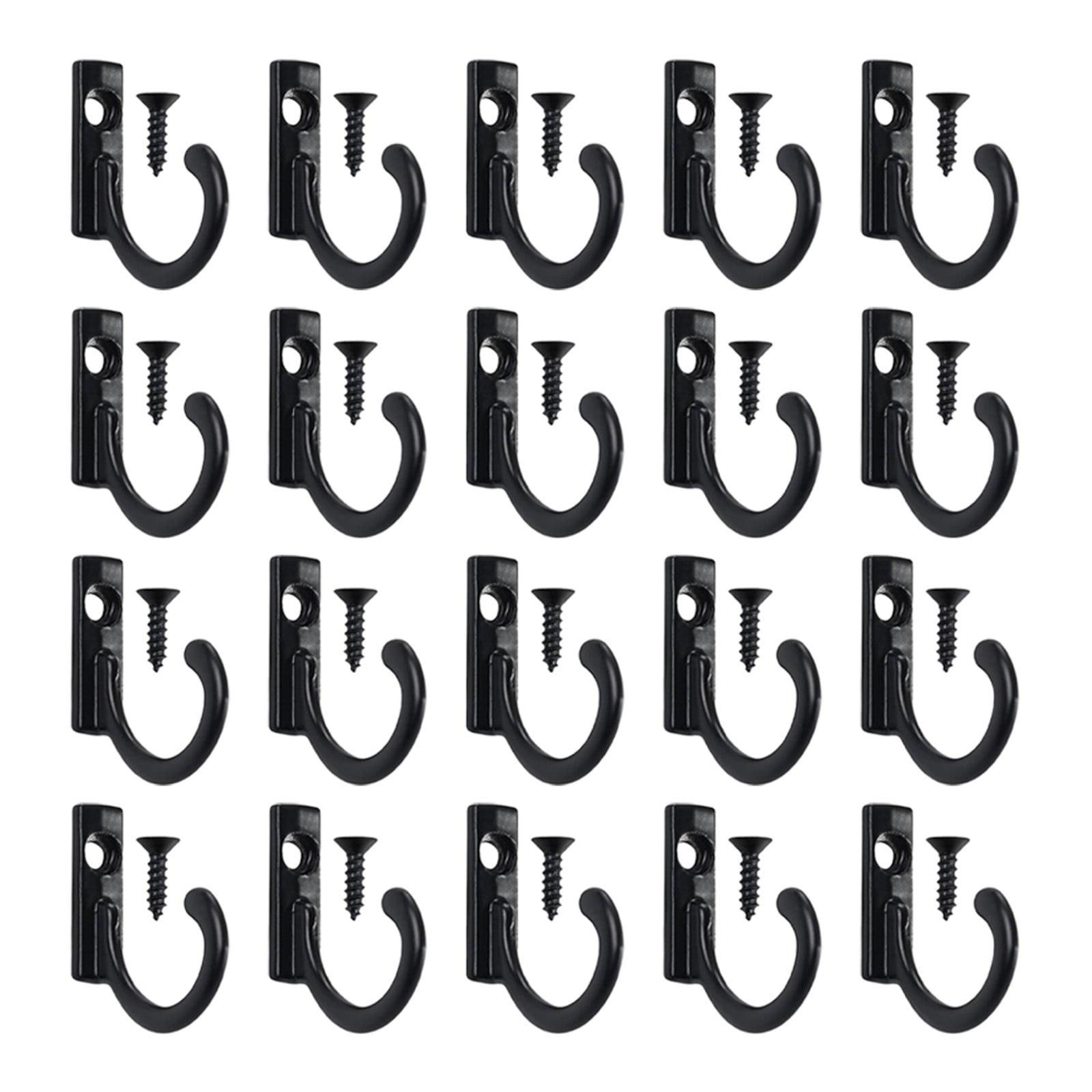 NUYADA 20Pcs Vintage Hooks Wall Hanger Curved Buckle Horn Lock Clasp ...