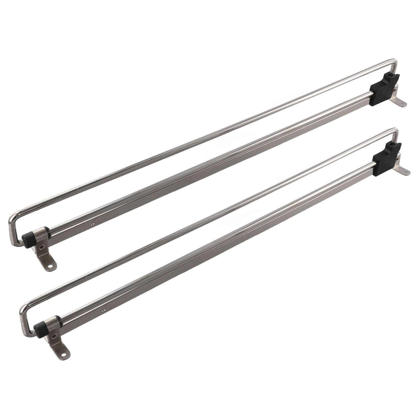 NUYADA 2Pcs Telescopic Clothes Rods Retractable Pull-Out Hanger For ...