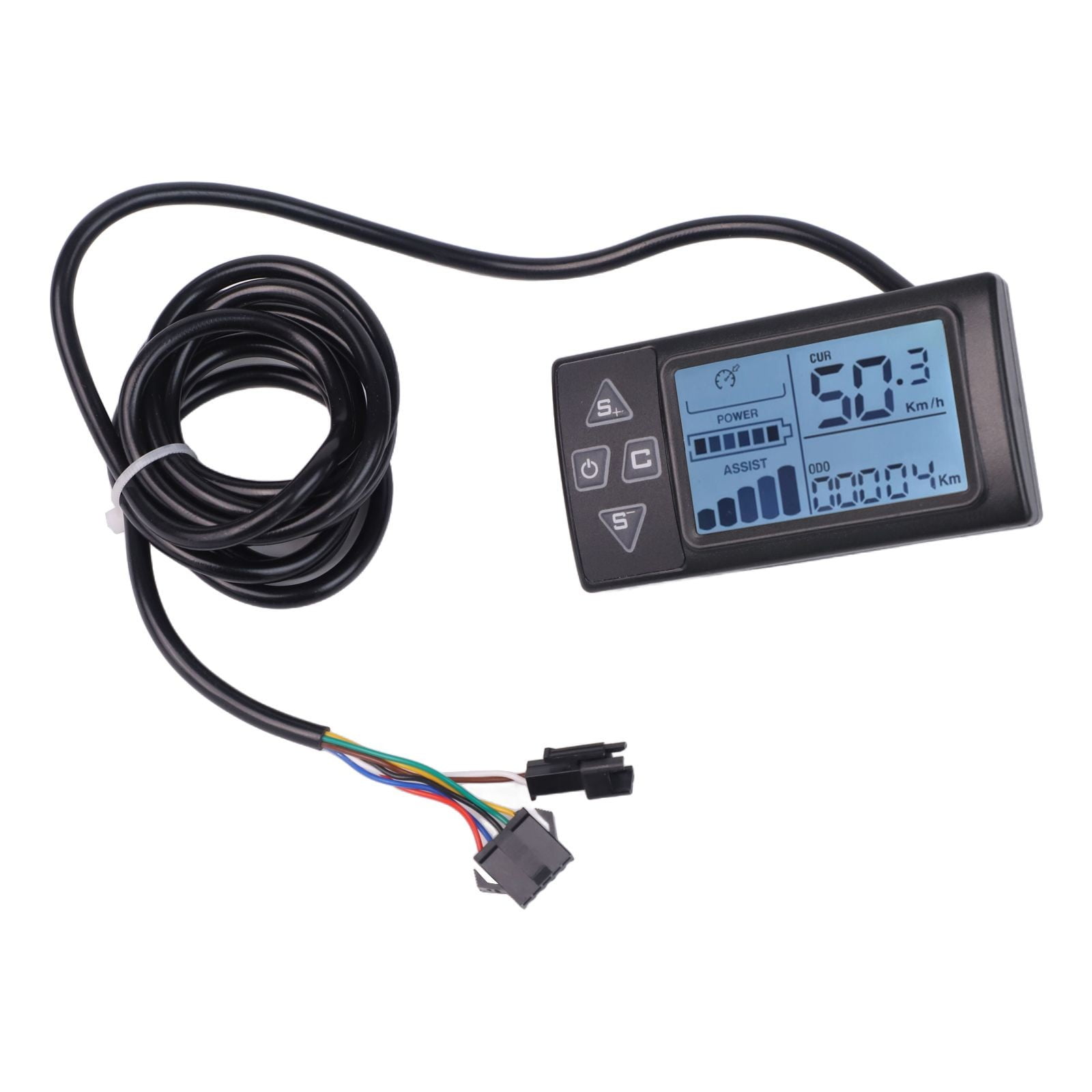 NUYADA Electric Bicycel Lcd Display 24V 36V 48V E-Bike Odometer ...