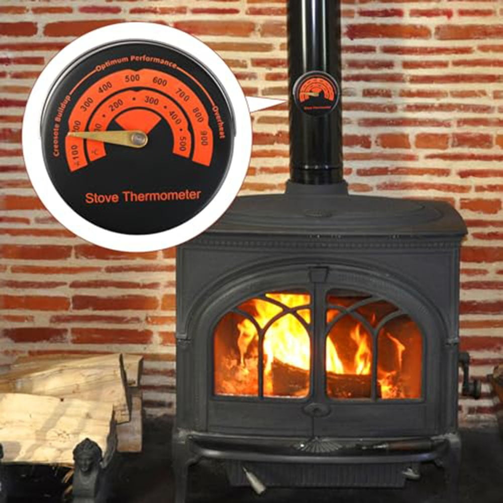 NUYADA Stove Thermometer Wood Stove Burner Flue Magnetic Burner Stove ...