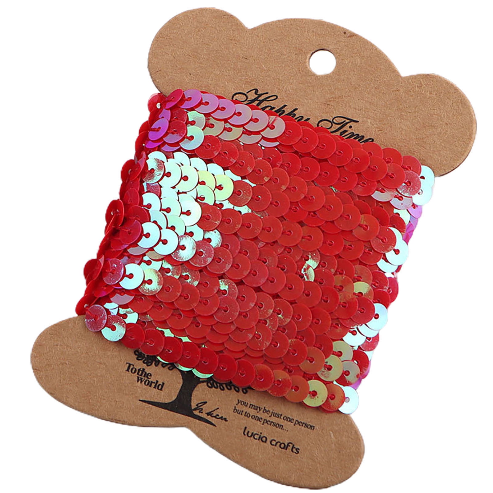 NUZYZ 1 Roll Sequin Trim Glossy Cuttable 10 Yard Sewing Crafts Sequin ...