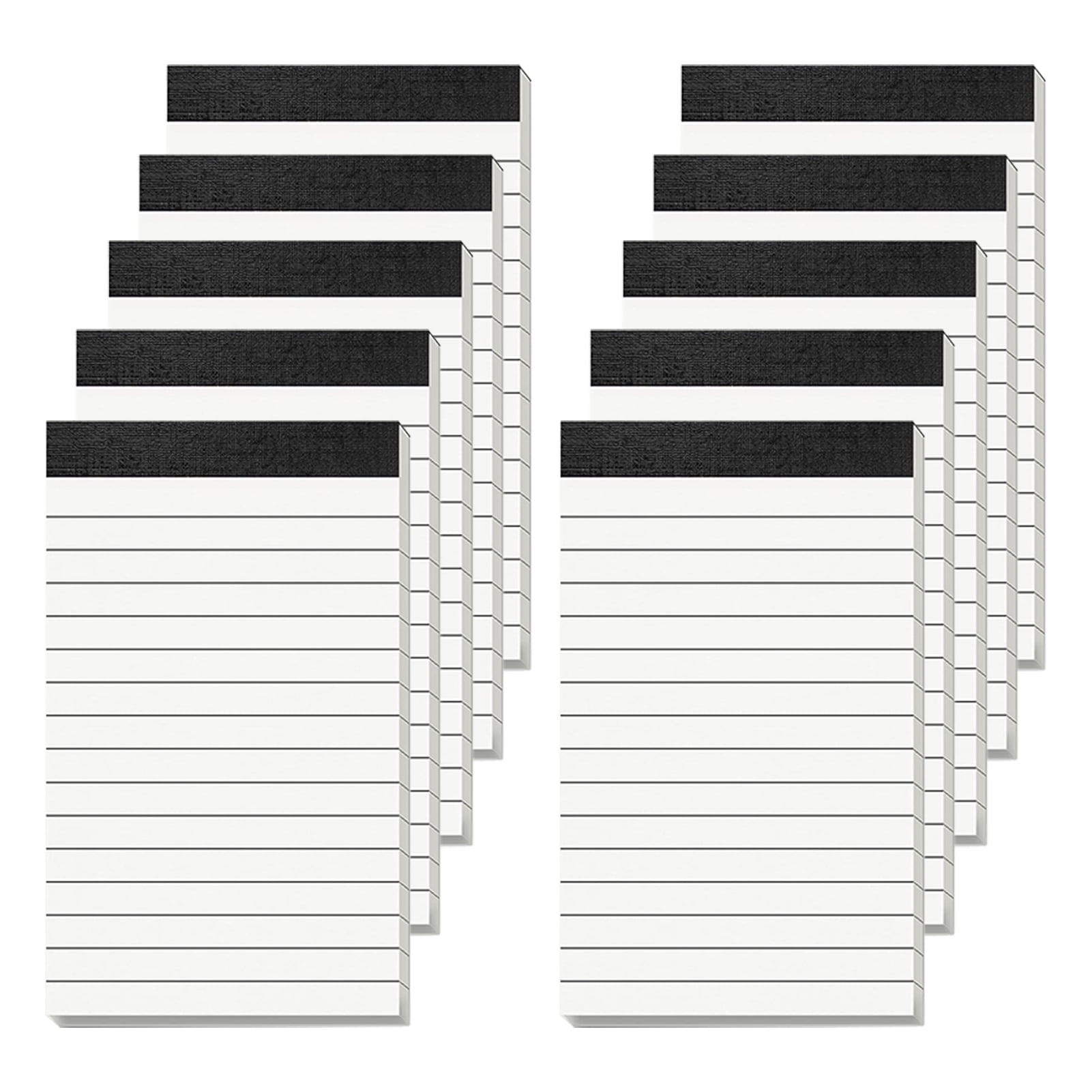 NUZYZ 10 Pack Small Note Pads 3x5 Lined Writing Pads with 30 Sheets Per ...
