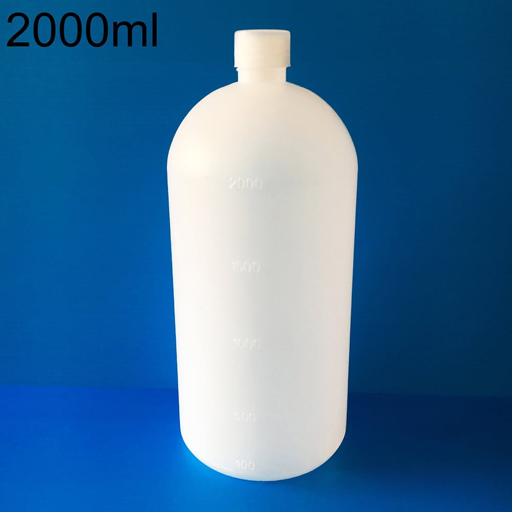 NUZYZ 2000ml Clear Plastic Lab Seal Chemical Bottle Sample Bottle ...