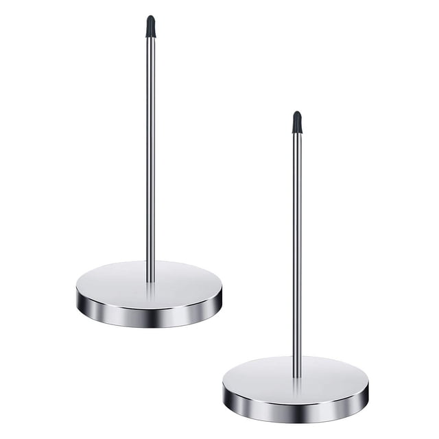 NUZYZ 2Pcs Metal Receipt Bill Paper Note Holder Spike with Stand Office ...