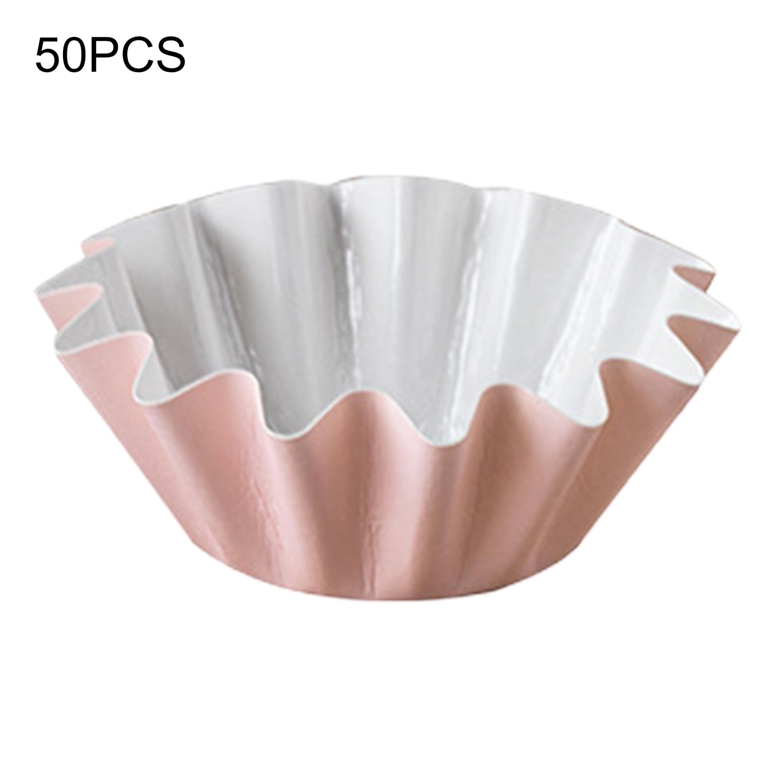 NUZYZ 50Pcs Hard Muffin Cupcake Liner Paper Backing Cups Case Tray ...
