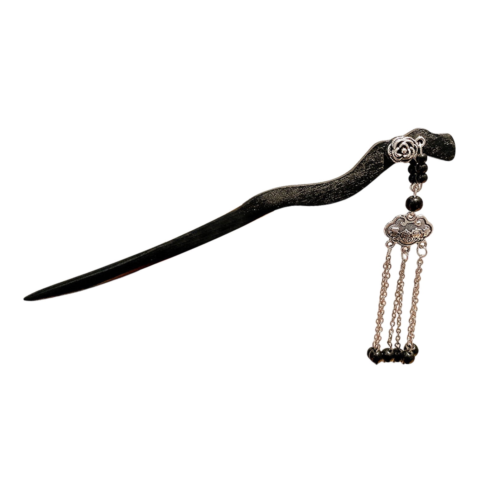 NUZYZ Chinese Ancient Style Hair Stick Metal Pendant Tassel Handmade ...