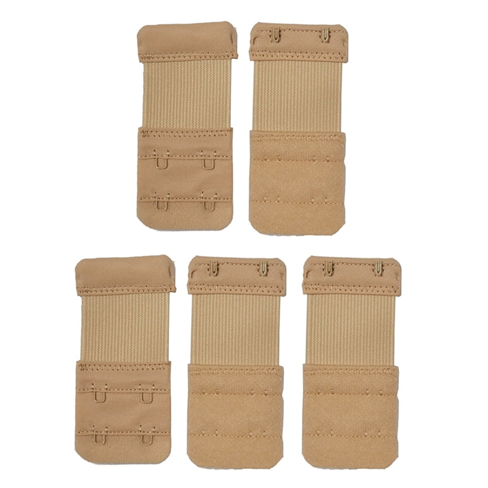 NUZYZ Lady 5 Pcs Bra Extender with 2 Hook Bra Strap Underwear Back Band ...