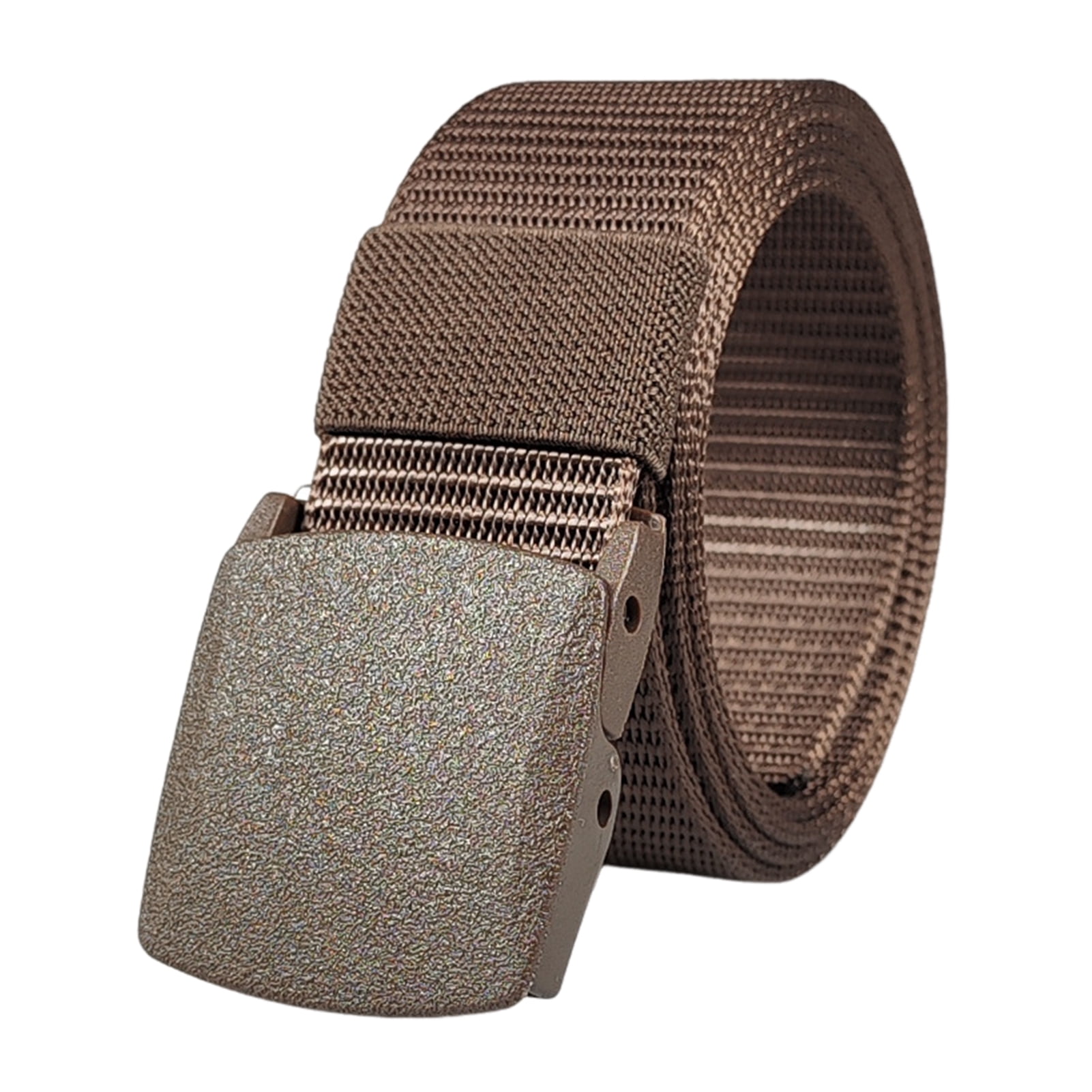 NUZYZ Metal-free Nylon Belt Men Weaving Strap Holeless Adjustable ...