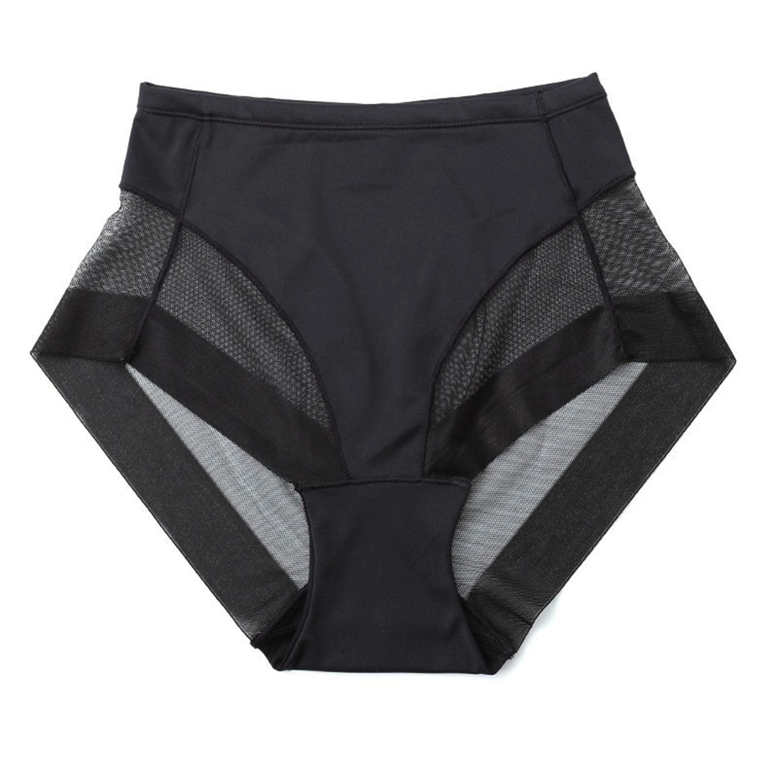 NUZYZ Sexy Seamless Women Panties Mid Waist Large Size Mesh Breathable ...