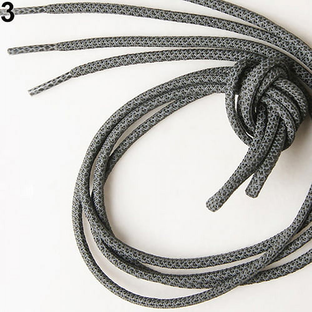 NUZYZ Unisex Reflective Round Rope Shoe Laces Running Sport Shoelaces ...