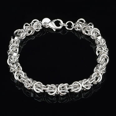 Willstar 925 Silver Plated Adjustable Bangle, High Quality Ladies ...