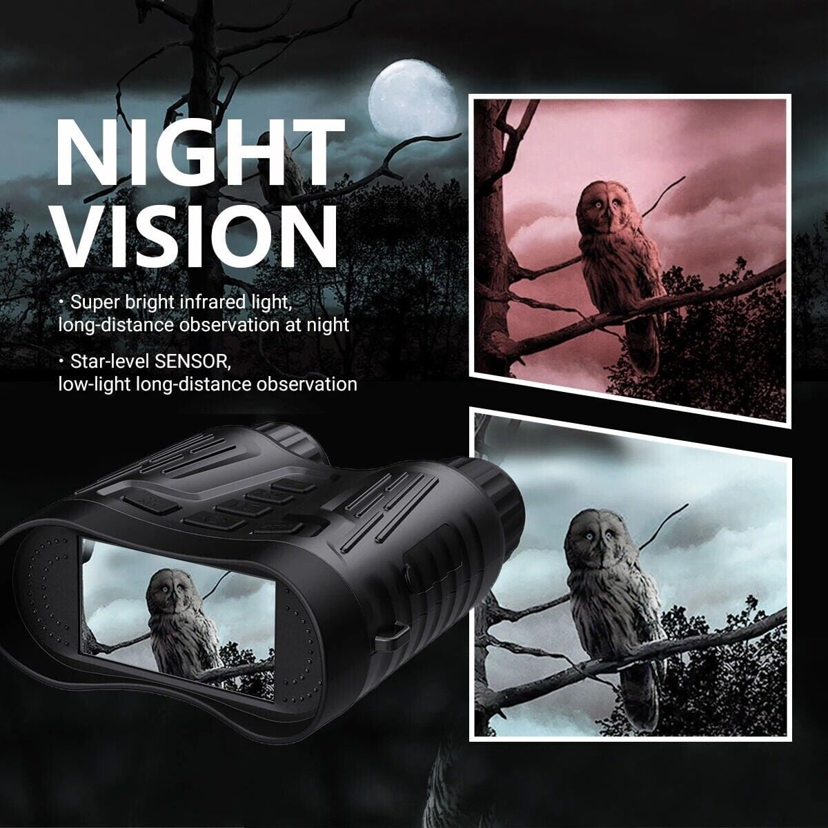 NV2180 Binocular HD Lightweight Night Vision Device Infrared Camera ...