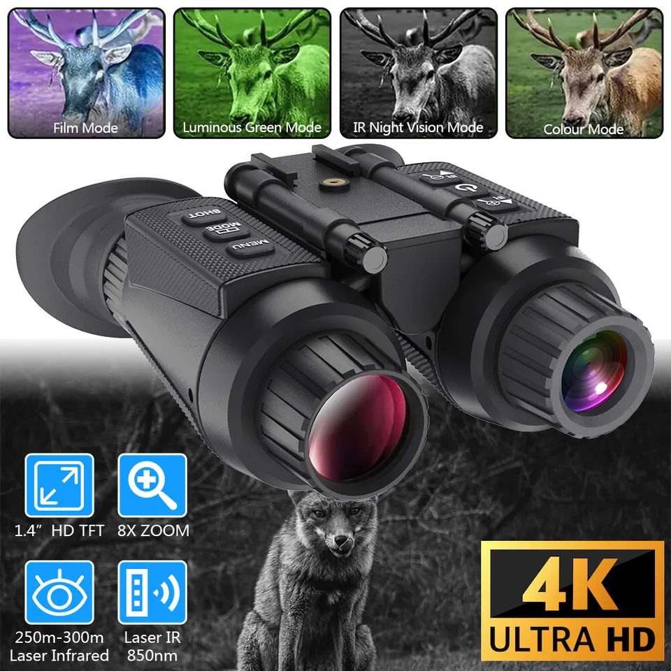 NV8300 4K Night Vision Goggles Infrared Night Vision Binoculars 3D for ...