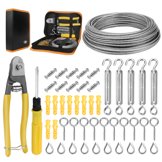 1/8 in. x 30 ft. Strong Steel Vinyl-Coated Wire Rope Kit - Walmart.com