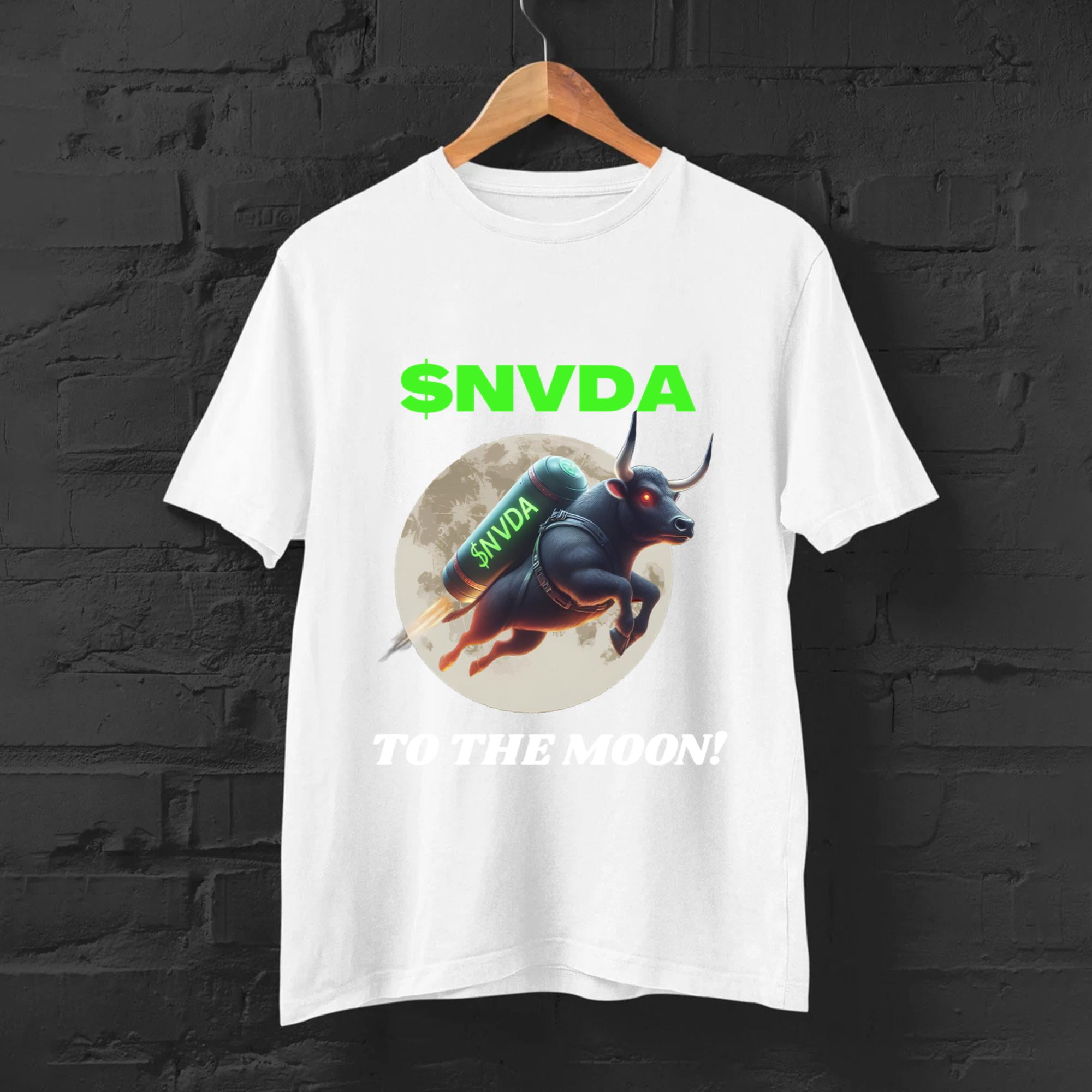 NVDA To The Moon Funny Stock Market Shirt for Nvidia Investor Wall ...