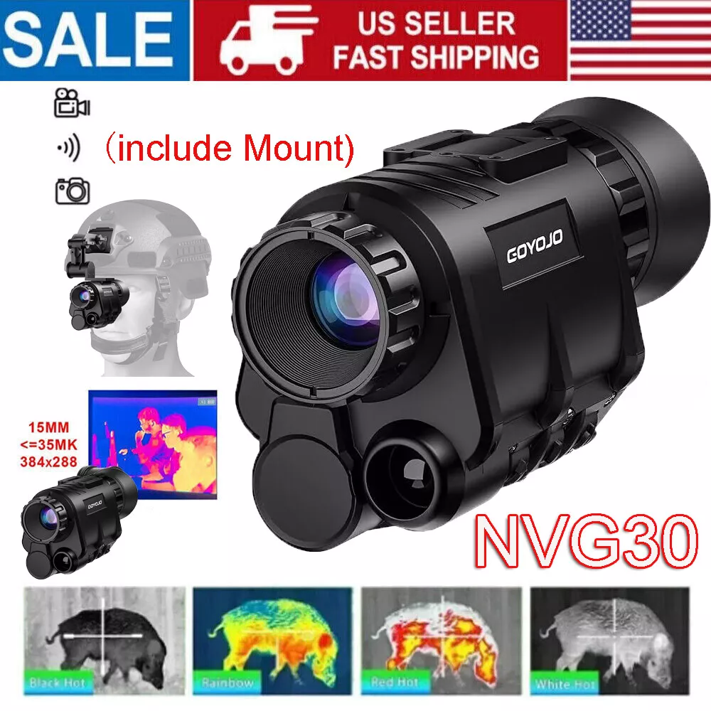 NVG30 940nm Infrared 1920x1080p Night Vision Goggles Monocular WiFi For ...