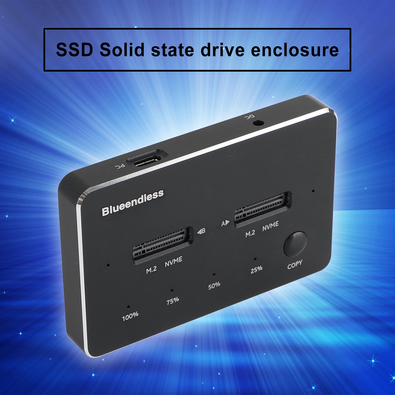 NVME Docking Station Duplicator SSD M.2 NVME+NVME Solid State Drive ...