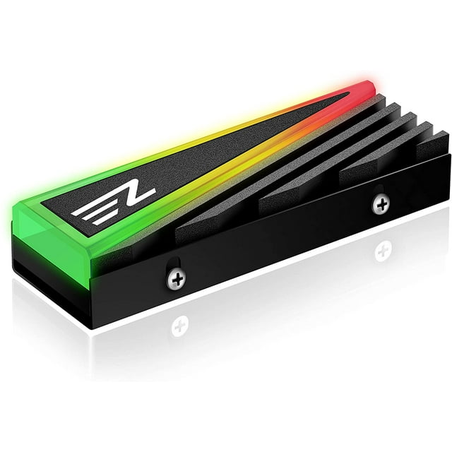 NVME M.2 Aluminum Heatsink 5V 3 Pin ARGB Cooler for 2280 M2 SSD Heat ...