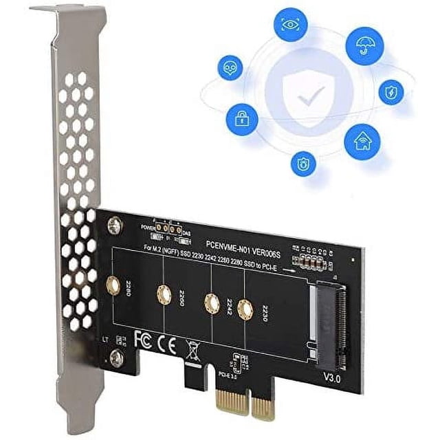 NVME M.2 SSD M Key to PCI-e 3.0 x1 Host Controller Expansion Card ...