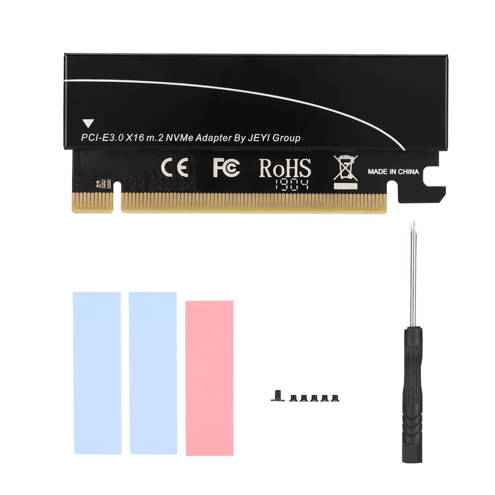 NVME M.2 to PCIE3.0 Extension Adapter Riser Card with Silica Gel ...