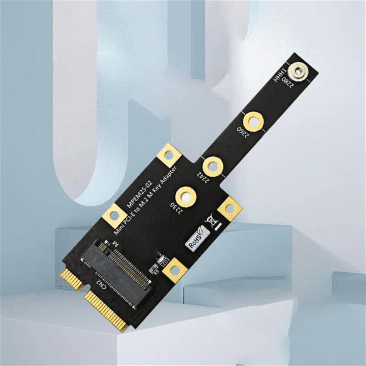 NVME SSD to MINI PCI-E Adapter Card M.2 NGFF NVME KEY M to MINI PCIE ...