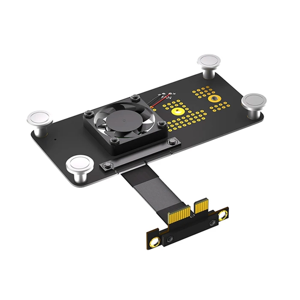 NVME mKey SSD to PCIE 1X Expansion Cable with Cooling Fan Auto Color ...