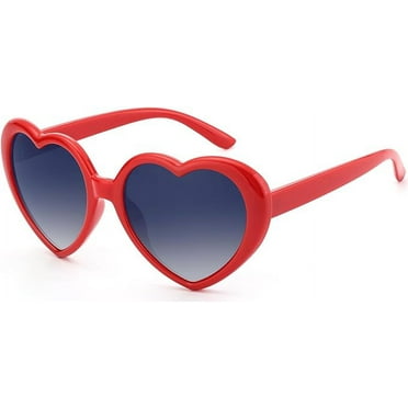 Weddingstar Women's Red Heart Bachelorette Party Sunglasses, Novelty ...