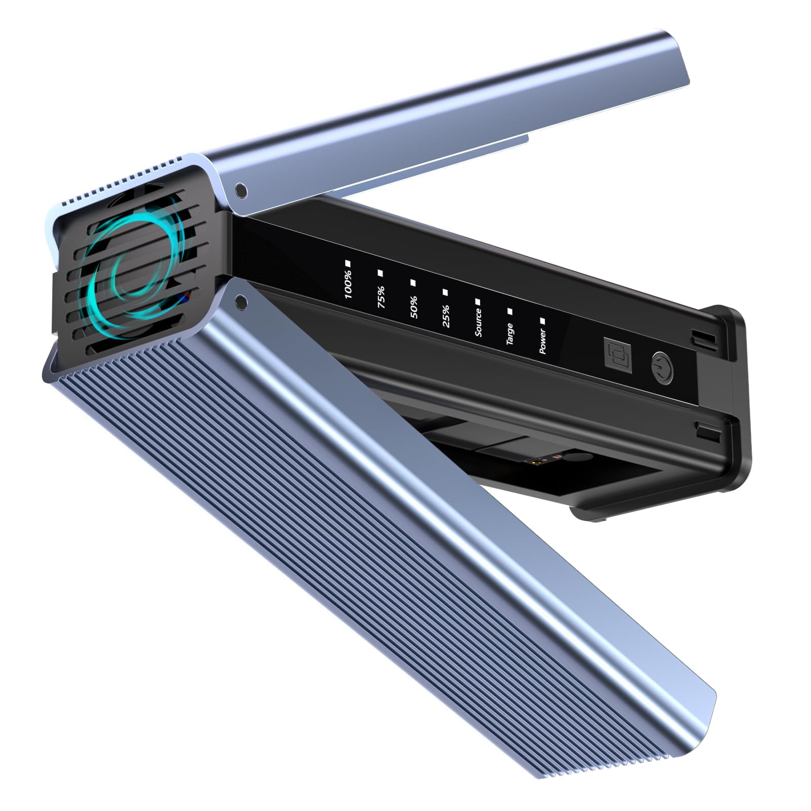 NVMe Cloner, NVMe M.2 Duplicator with Cooling Fan, 8TB Dual-Bay Offline ...