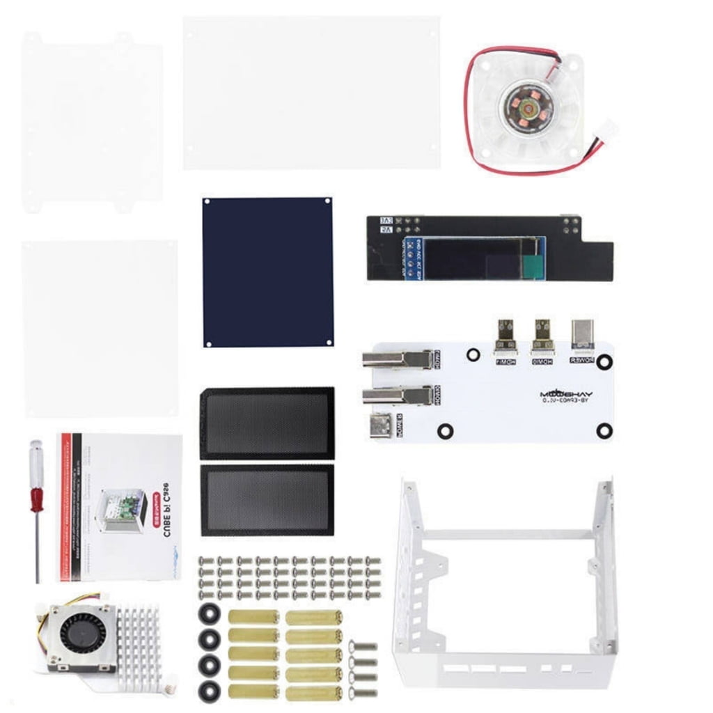 NVMe HDDs PCIe PC Case for 5 Case with Active Cooling and Protections ...