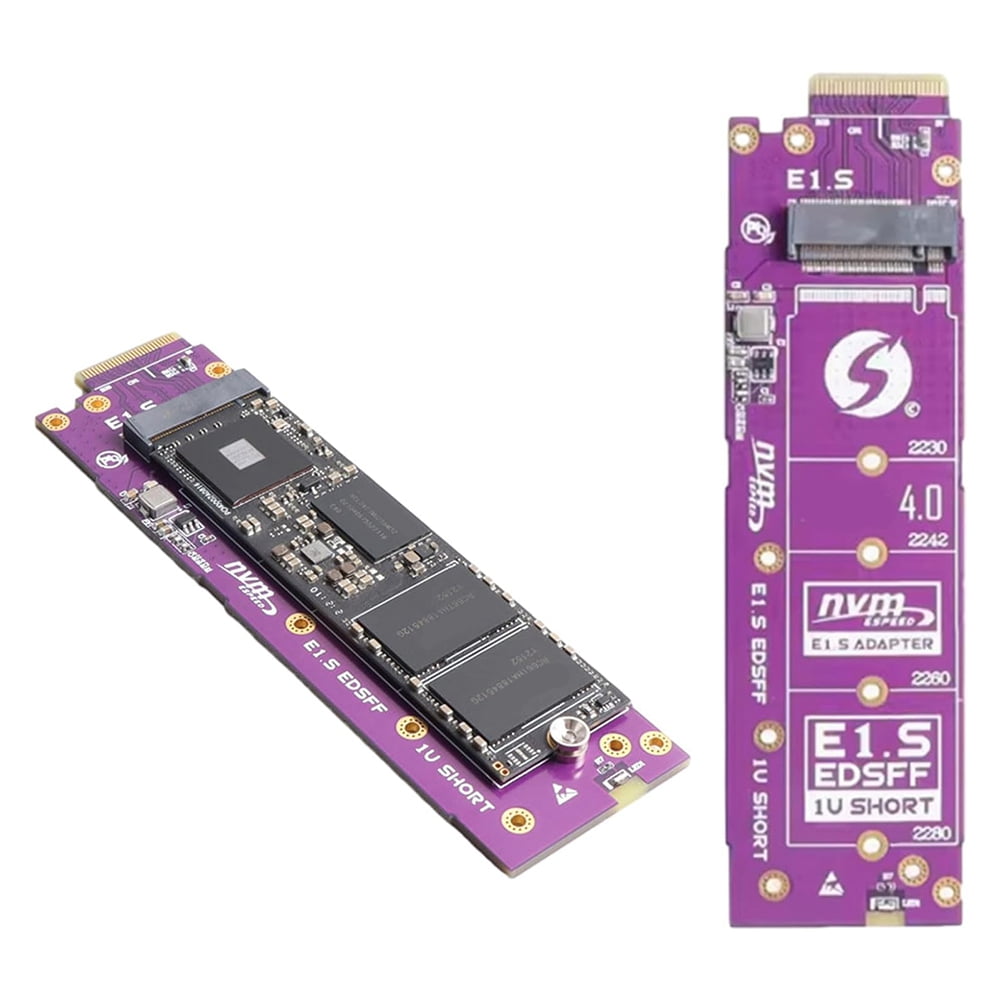 NVMe M.2 to EDSFF E1.S SSD Riser Card Adapter Expansion Card - Walmart.com