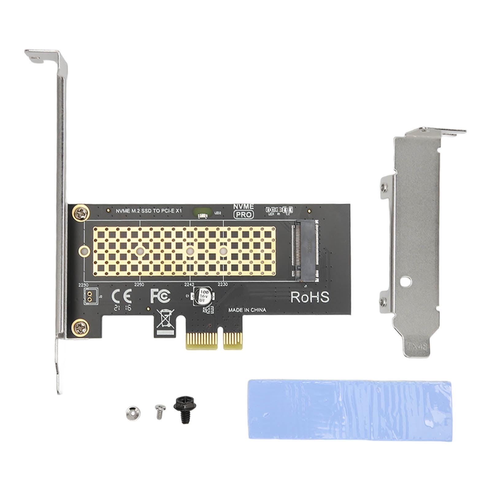 Nvme Pcie Adapter 5gbps Bandwidth Nvme Interface Plug And Play Pcie To M 2 Ssd Adapter With Heat