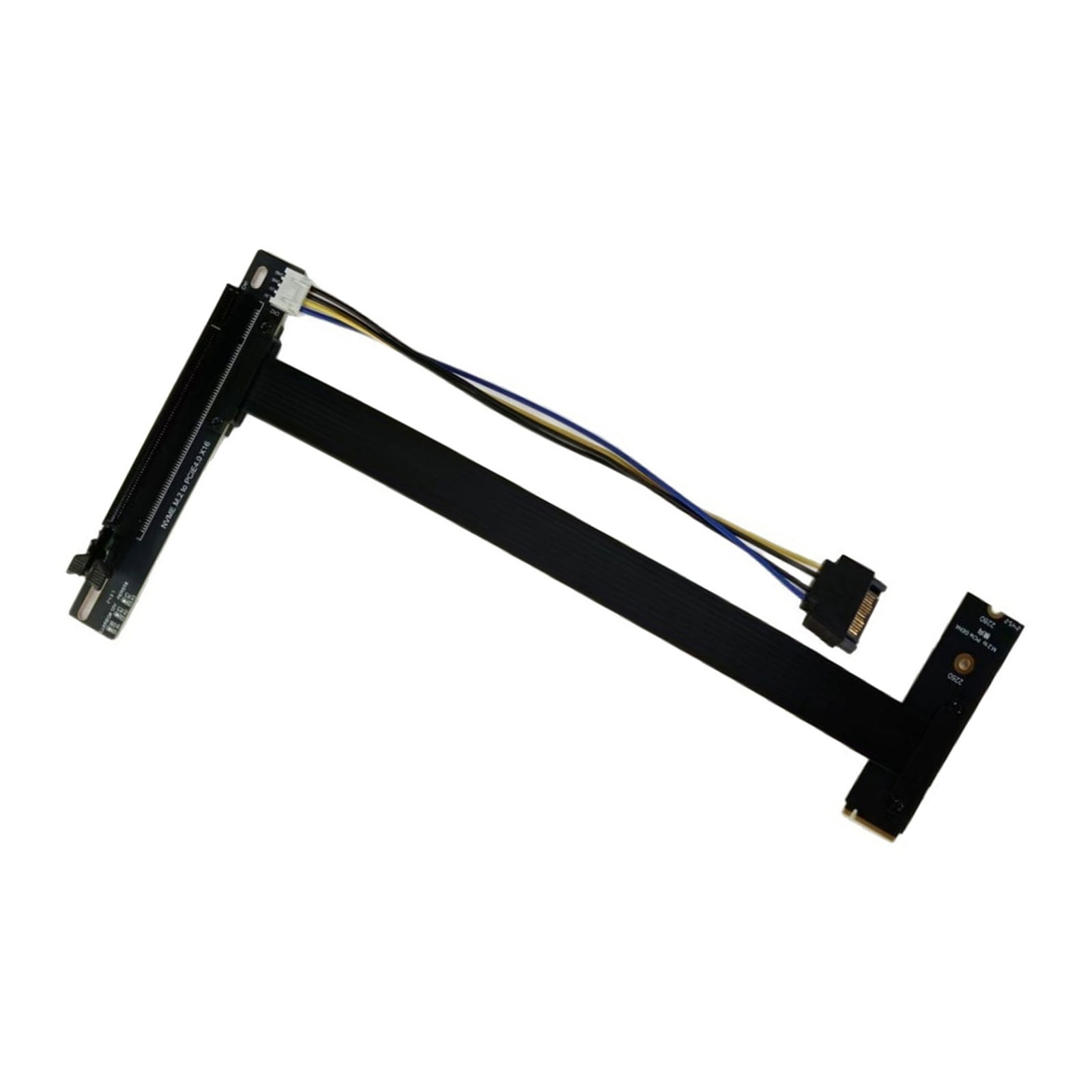 NVMe to PCIe X16 Extender Gen4 Adapter Cable Turn Right Flexible Jumper ...