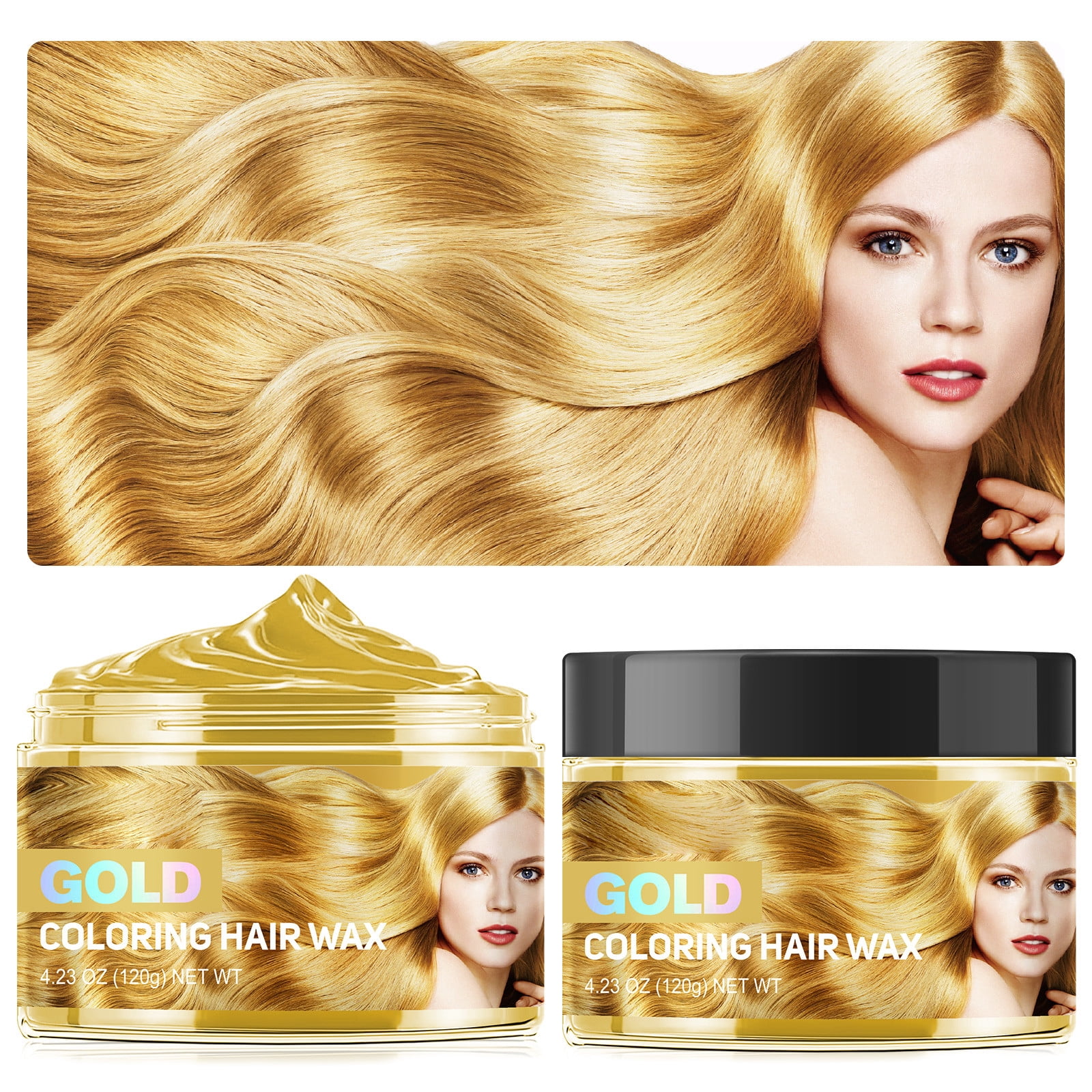 NVSE Colored Hair Mud Styling Wax 9 Colors Hairdressing Disposable ...