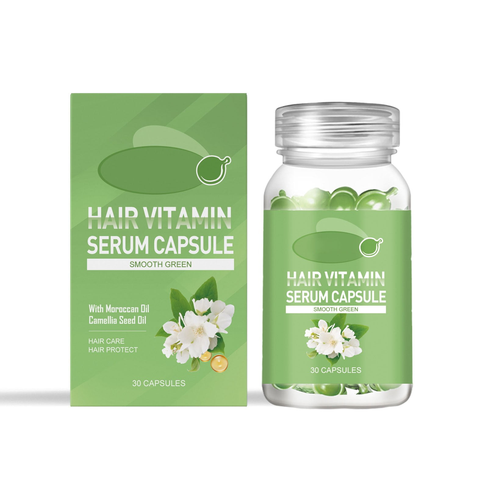 NVSE Hair Capsules 30Pcs Hair Capsules Serum for Frizzy and Damaged ...