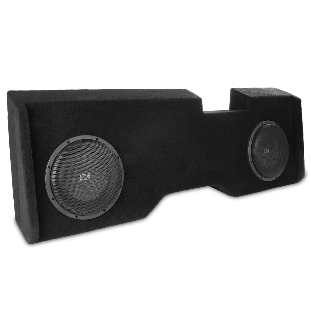 NVX BOOST Dual 10" Loaded Down-Firing Subwoofer Enclosure for 2014-2018 ...