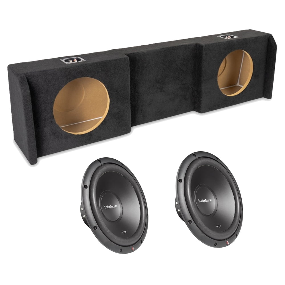 NVX Enclosure w/ Rockford Fosgate Dual 10" Car Subwoofer for 04-18 ...
