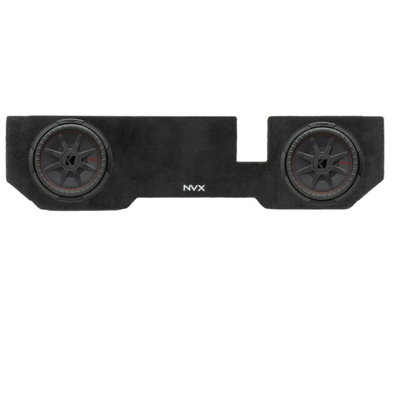 NVX Enclosure with Kicker Dual 12" Subwoofer and Enclosure + (2 ...