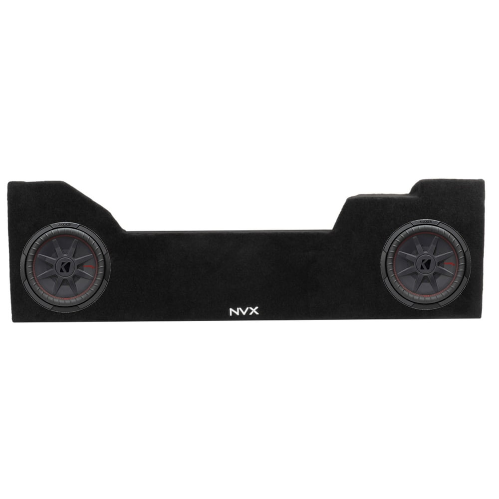 NVX Enclosure with Kicker Dual 12" Subwoofer and Enclosure + (2 ...