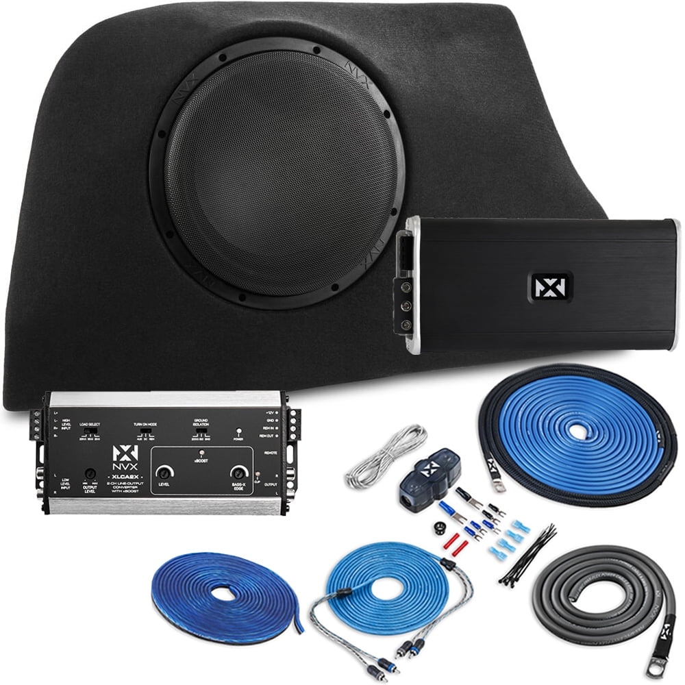 NVX PBK-SUBWRX-GGR Car Subwoofer Bass Package for 2008-2014 Subaru WRX ...