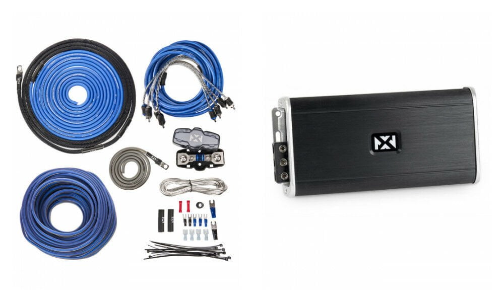 NVX VADM4 400W RMS 4-Channel Car/Marine/Powersports Amplifier + NVX ...