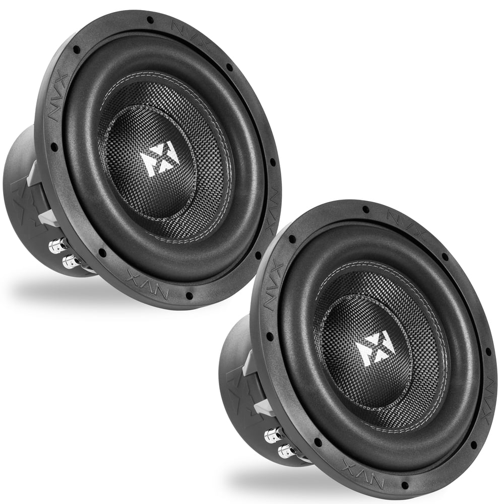 NVX VCW102 10" Car Audio Subwoofers 3000W Peak 2x Package (38 lbs Total ...