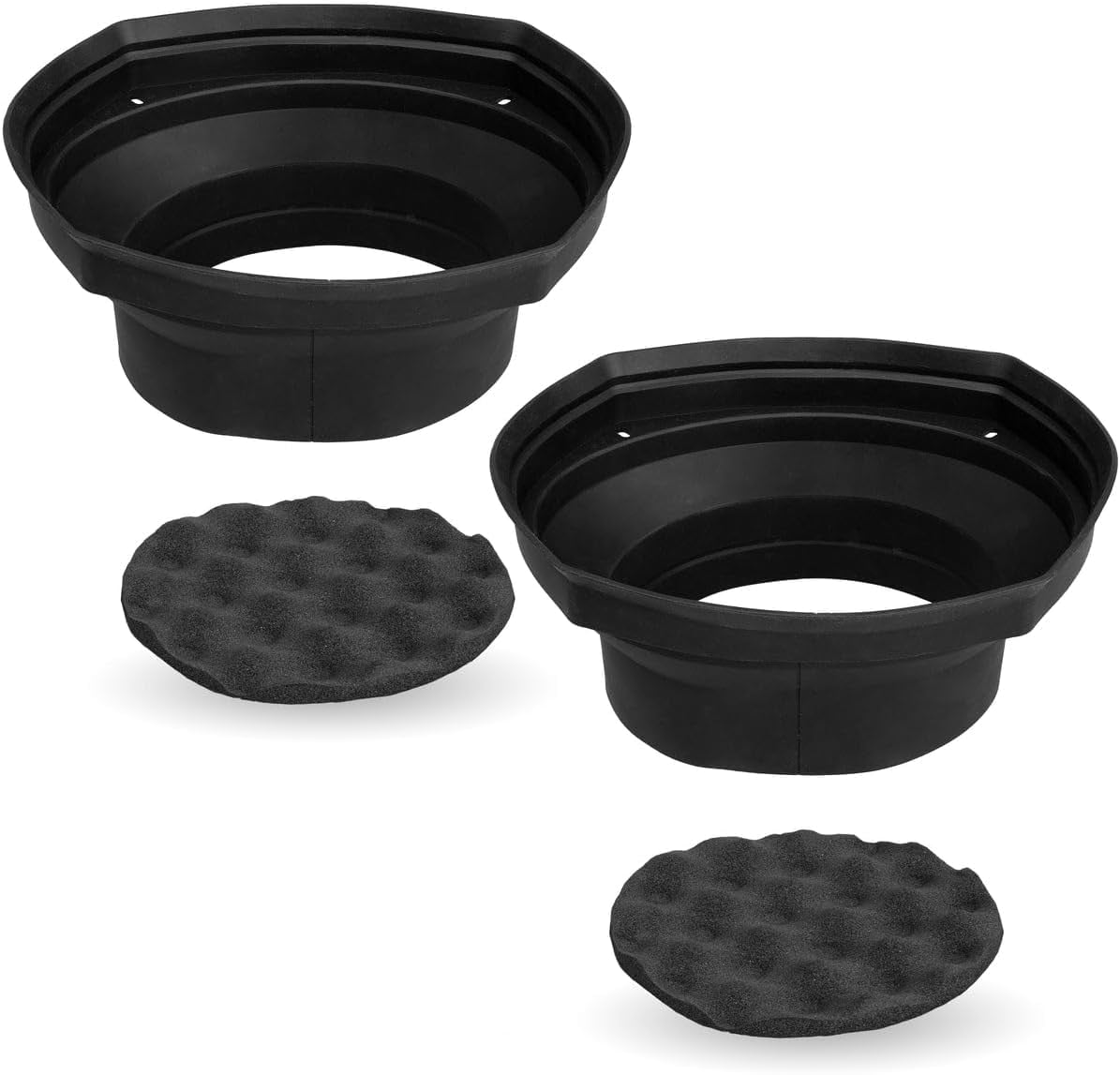 NVX XBAF68 2 Piece Universal 6" x8” and 5"x7" Silicone Rubber Speaker ...