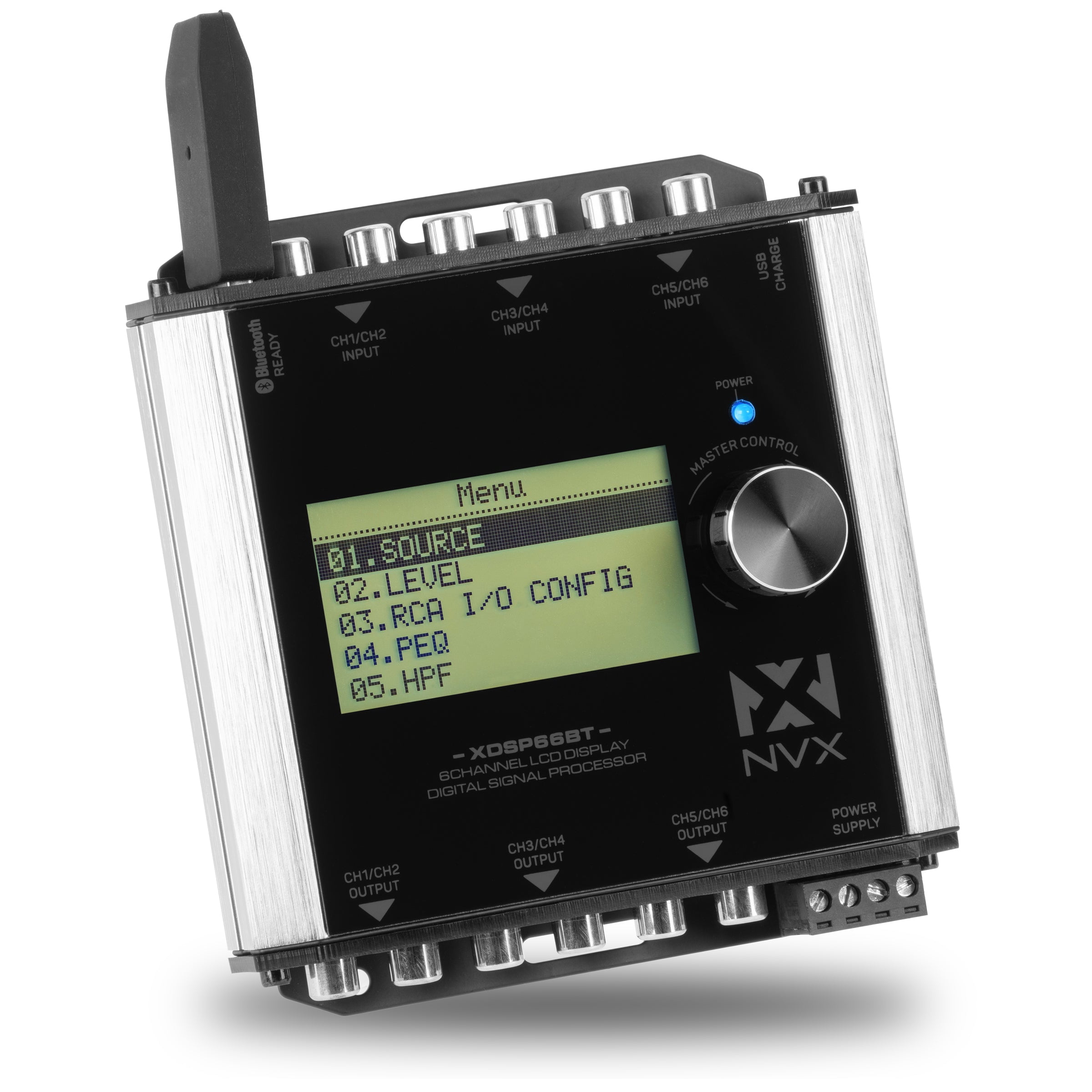 NVX XDSP66BT 6-Channel Amplifier with X-Series 15 Band EQ Digital ...
