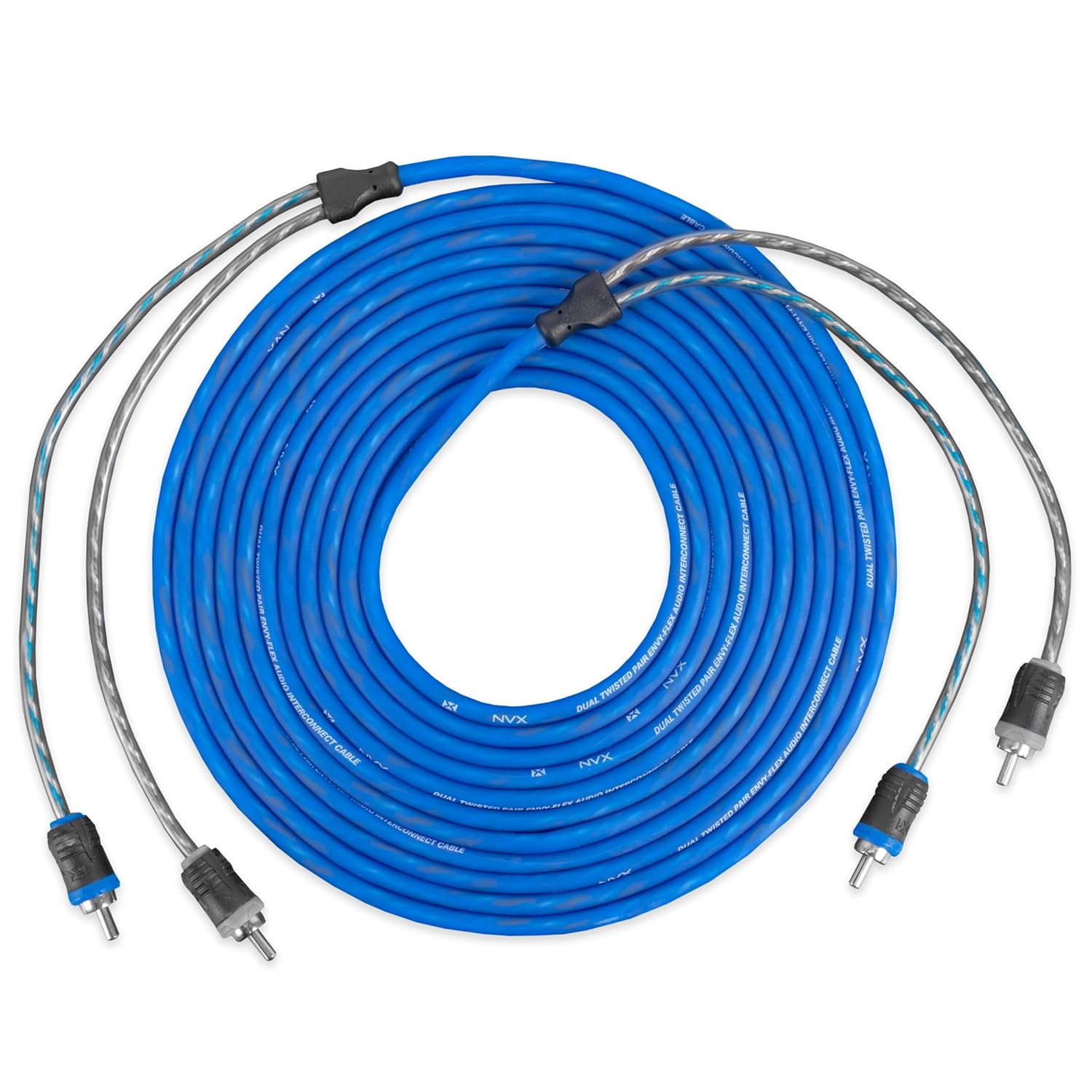 NVX XIV25 Car Audio RCA Audio Interconnect Cable 16 ft 2-Channel OFC ...
