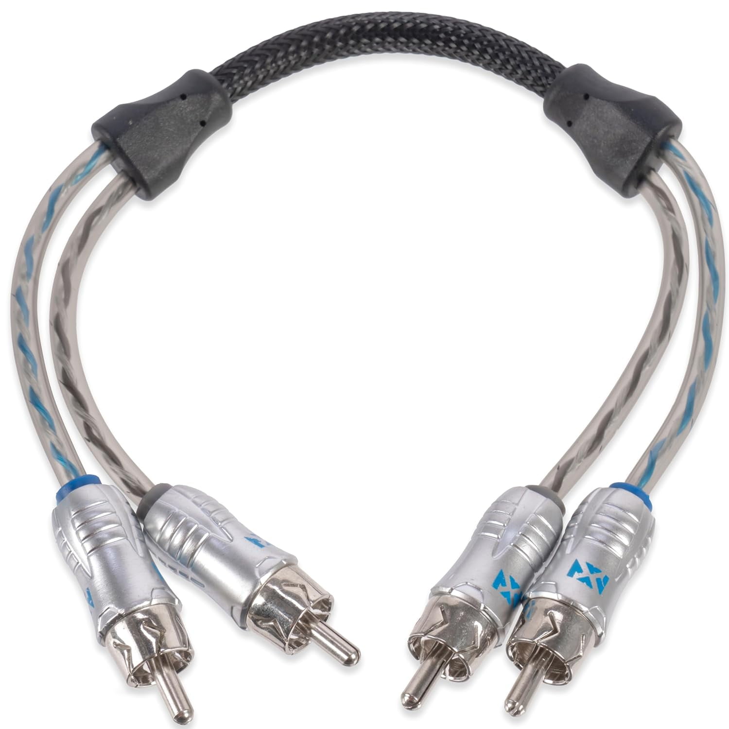 NVX XIX2025 Car Audio RCA Audio Interconnect Cable 1 ft 2-Channel ...