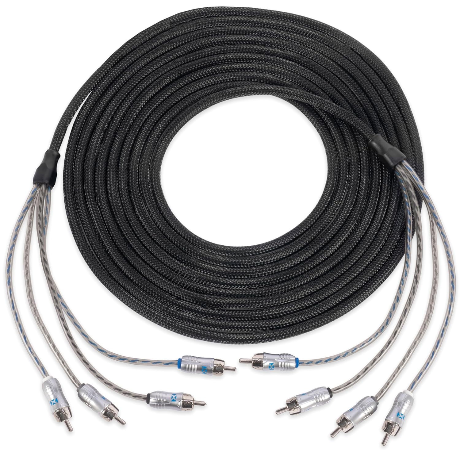 NVX XIX43 Car Audio RCA Audio Interconnect Cable 10 ft OFC 4-Channel ...