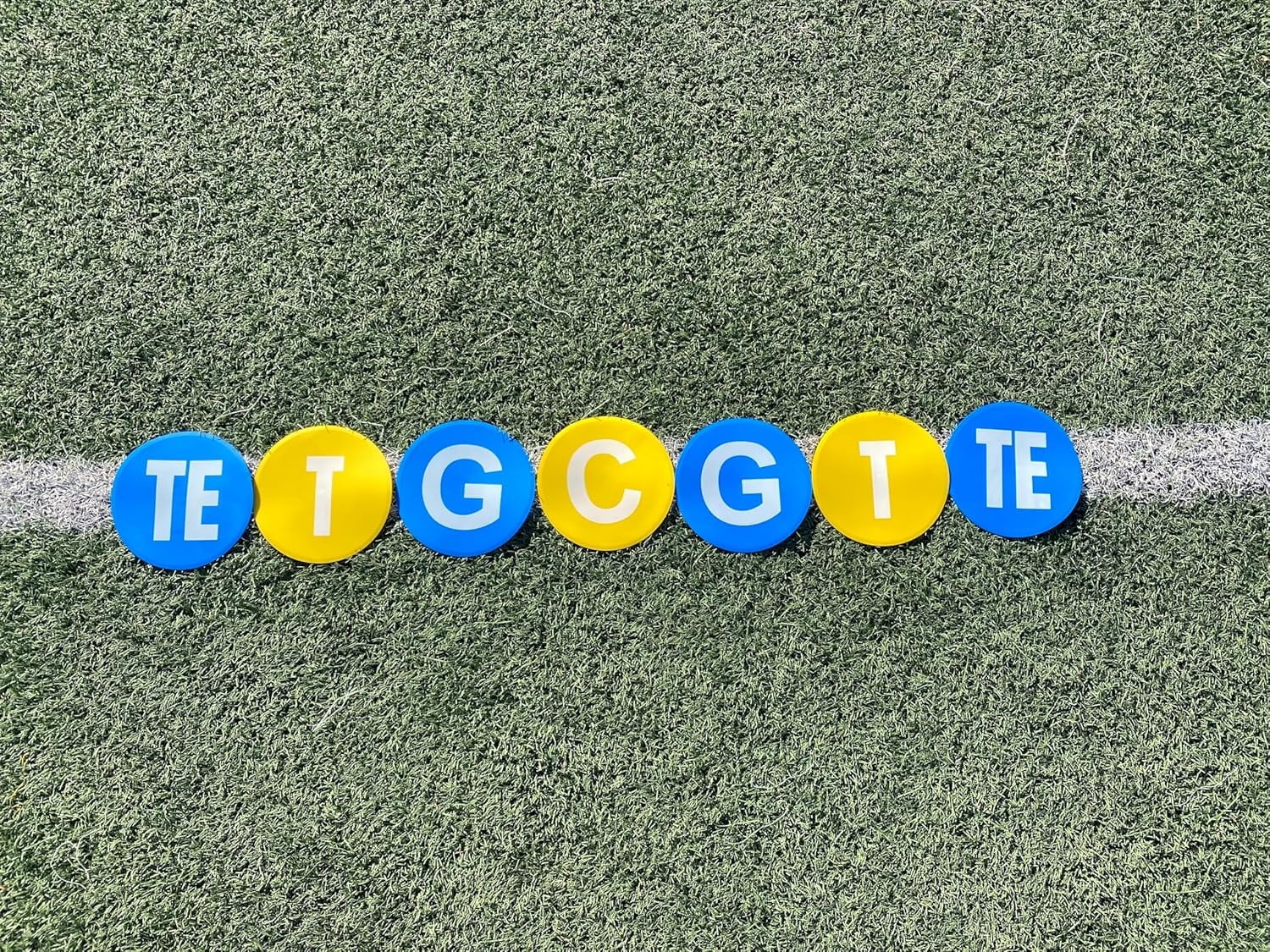 NW Athletics Football Lineman Spot Markers with Mesh Bag-Non Slip Floor ...