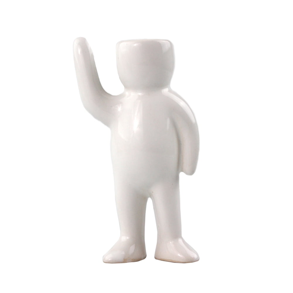 NW Wholesaler - White Ceramic "Greeting Person" Air Plant Holder ...