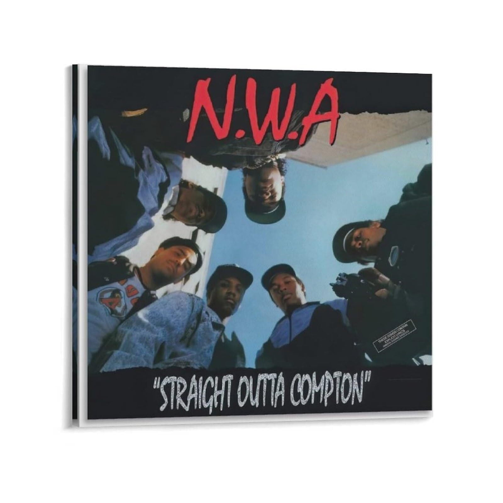 NWA Hip Hop Group Music Band Posters Artworks Canvas Poster Room Aesthetic Wall Art Prints Home ...