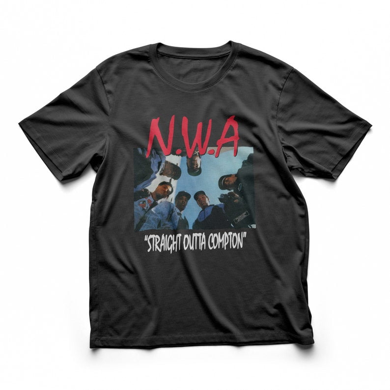 NWA Iconic Straight Outta Compton T Shirt | NWA T Shirt | Hip Hop T ...